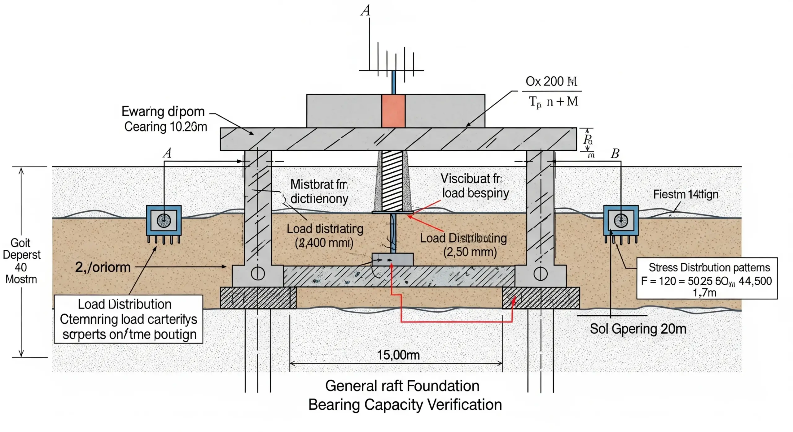 Vérification de la Capacité Portante d'un Radier Général - Exercice