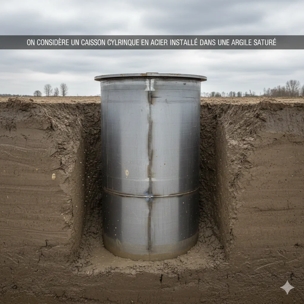 Dimensionnement d'un Caisson à Suction - Exercice corrigé